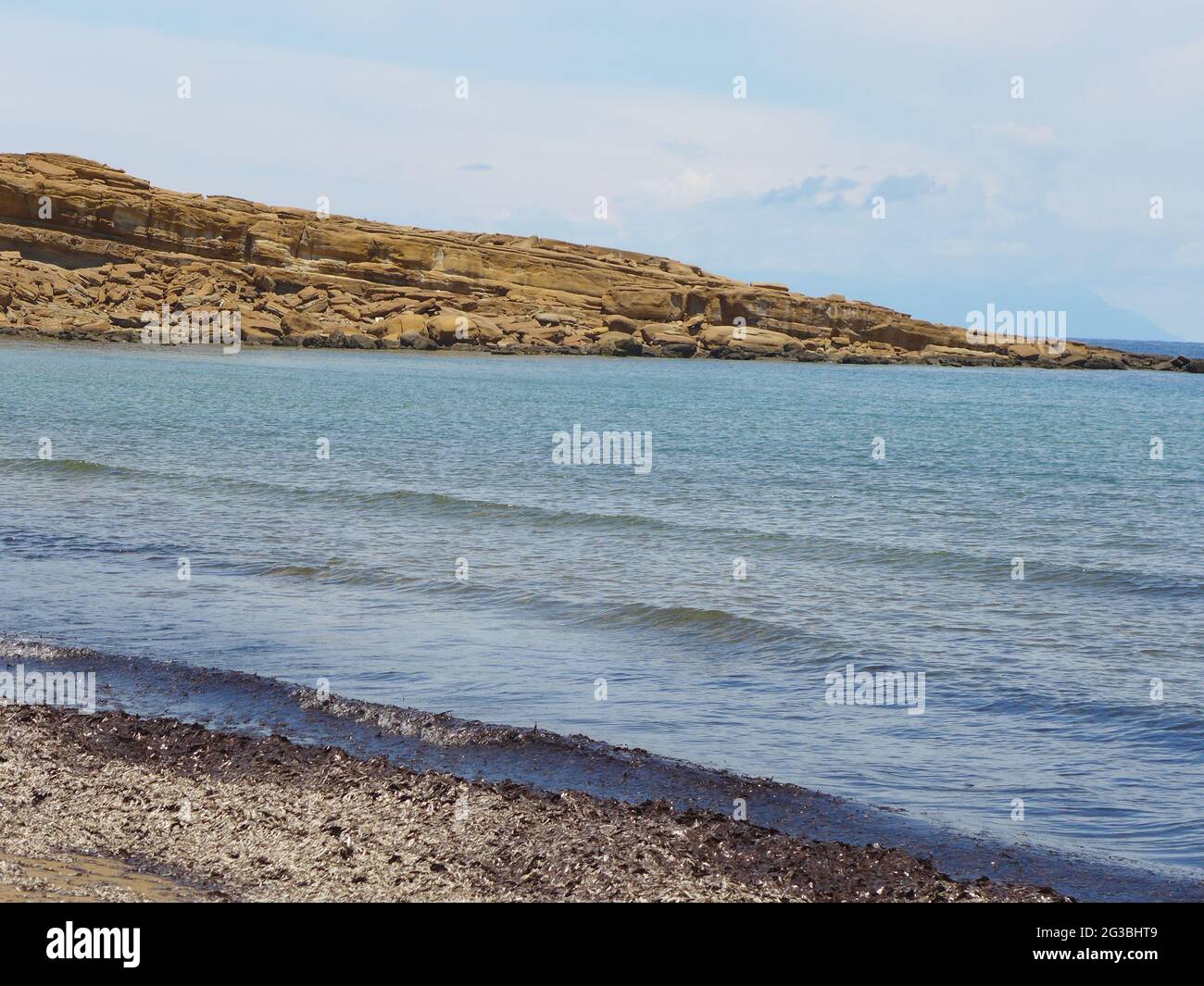 Volcanic sedimentary formations in Lemnos island , Aegean , Greece ...