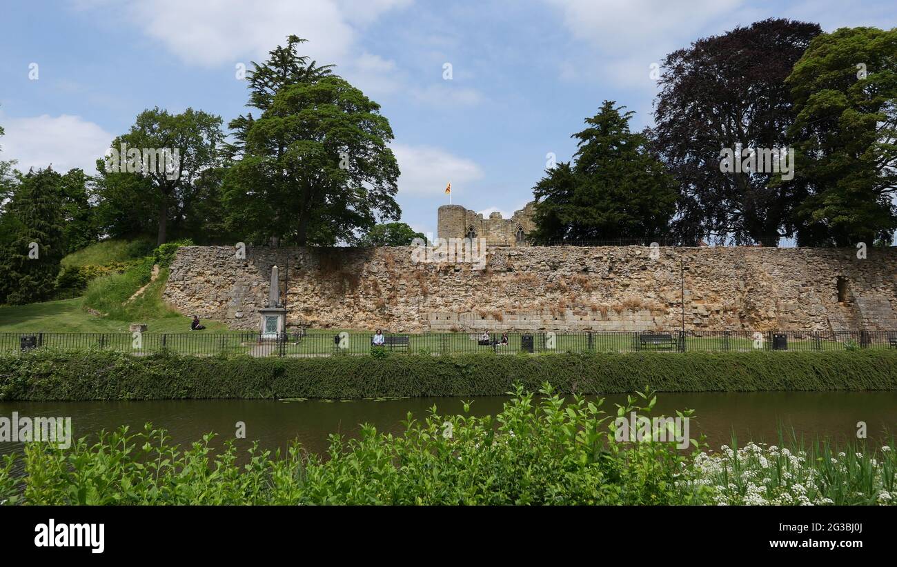A Medieval castle in Tonbridge Kent Stock Photo - Alamy