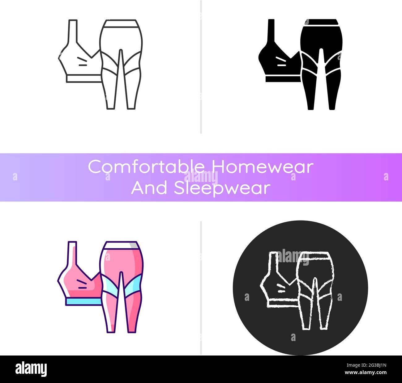 Black sporty outfit Stock Vector Images - Alamy