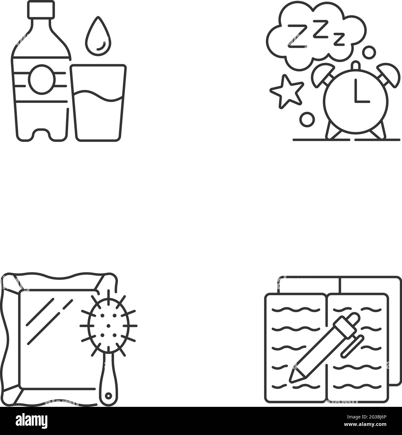 Daily Schedule And Routine Linear Icons Set Stock Vector Image Art daily-schedule-and-routine-linear-icons-set-stock-vector-image-art