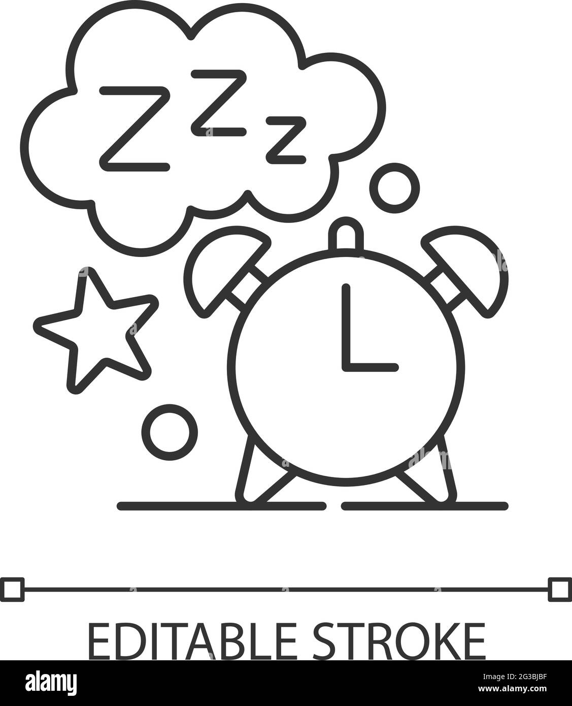 Sleep time schedule icon Stock Vector Images - Alamy