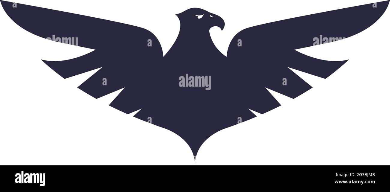 hawk emblem silhouette Stock Vector Image & Art - Alamy