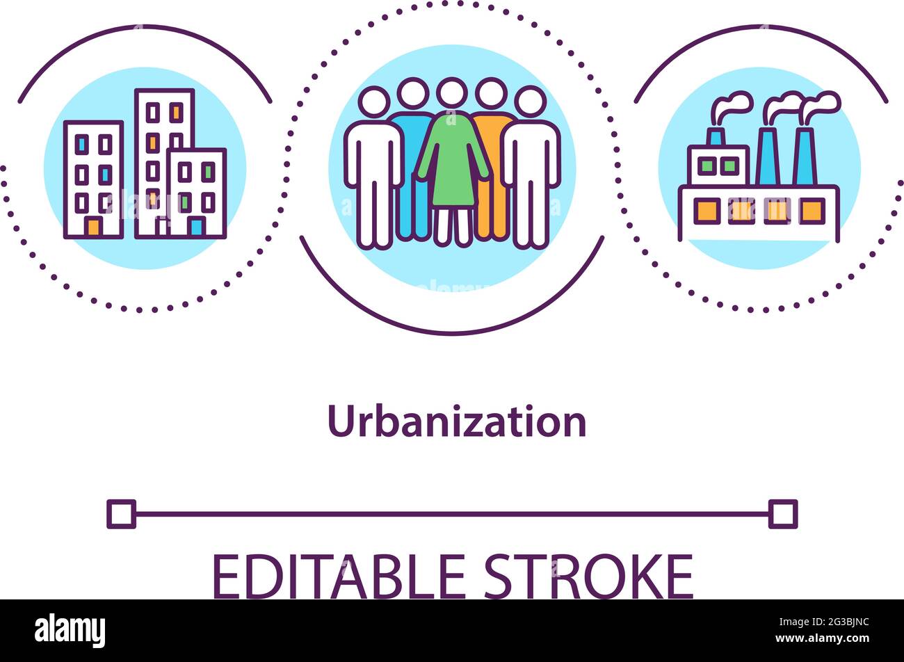 Urbanization concept icon Stock Vector Image & Art - Alamy