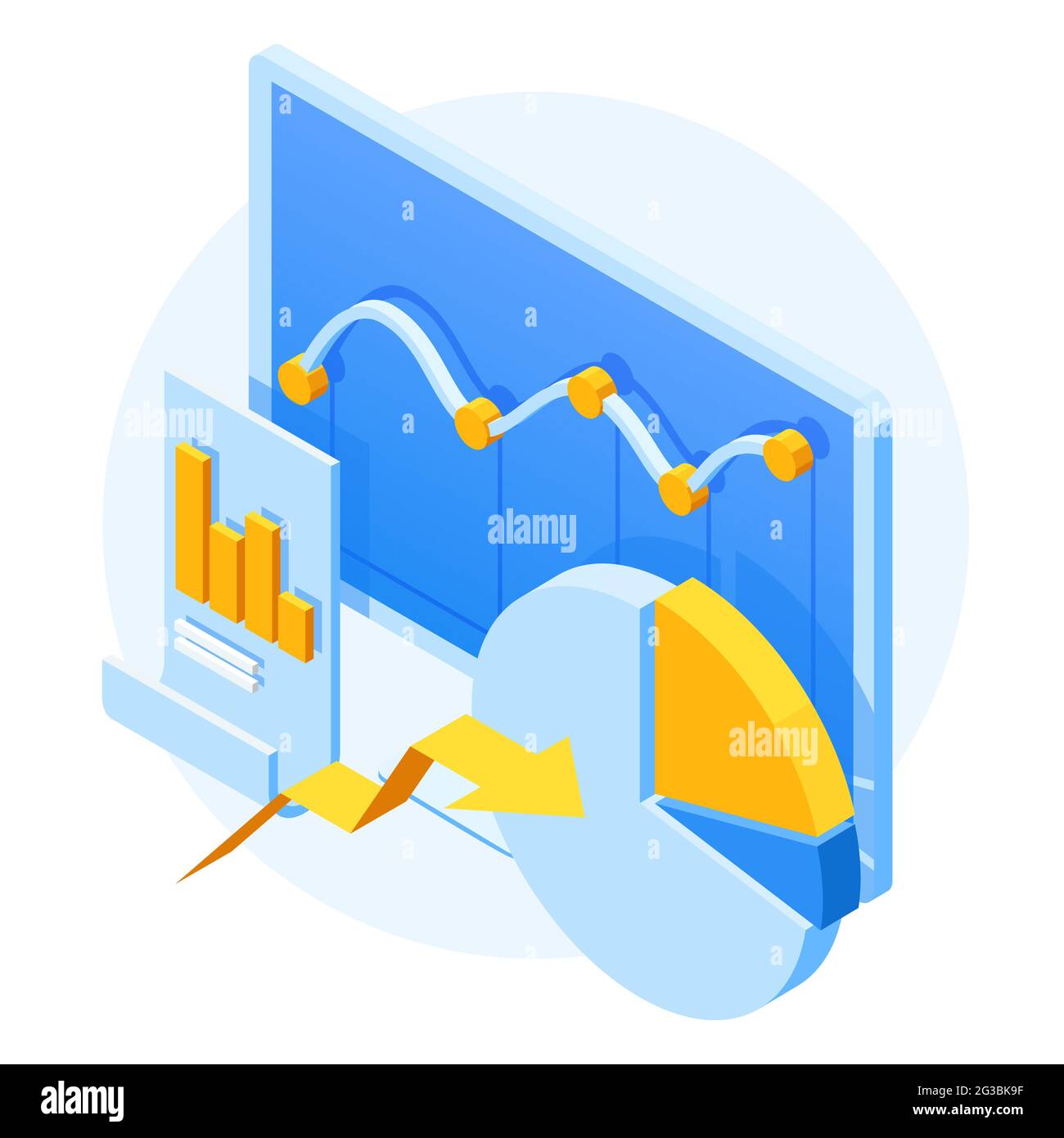 Financial Dashboard Key Performance Indicators Cut Out Stock Images ...