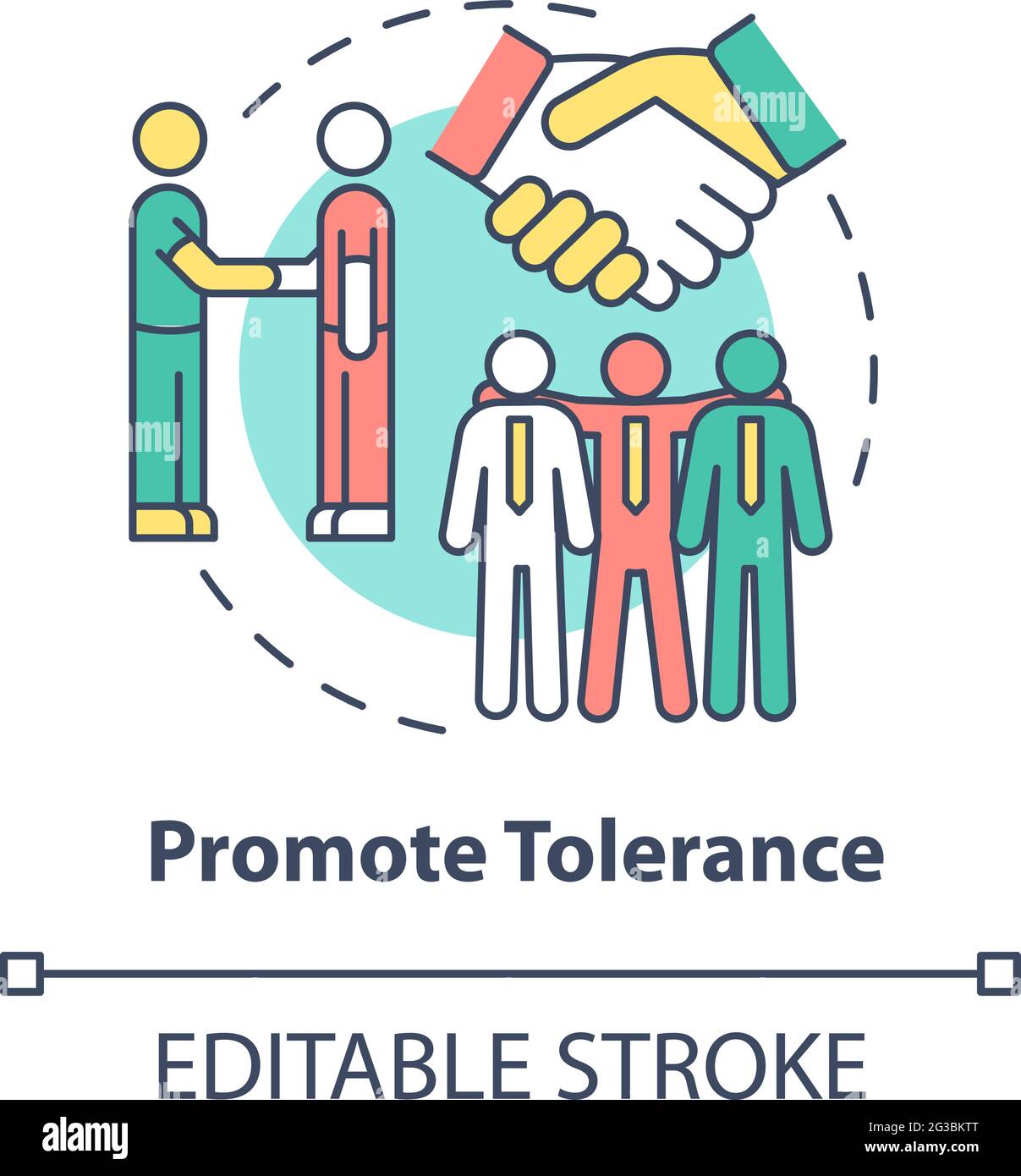Promote tolerance concept icon Stock Vector Image & Art - Alamy