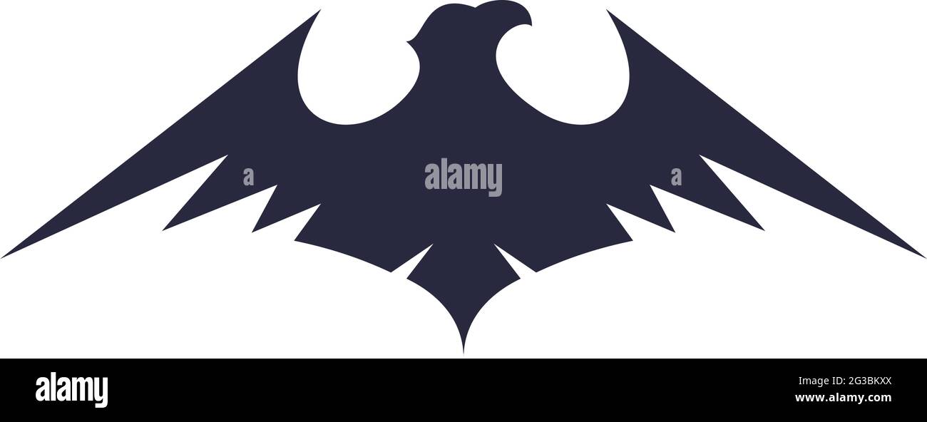 hawk silhouette emblem Stock Vector Image & Art - Alamy