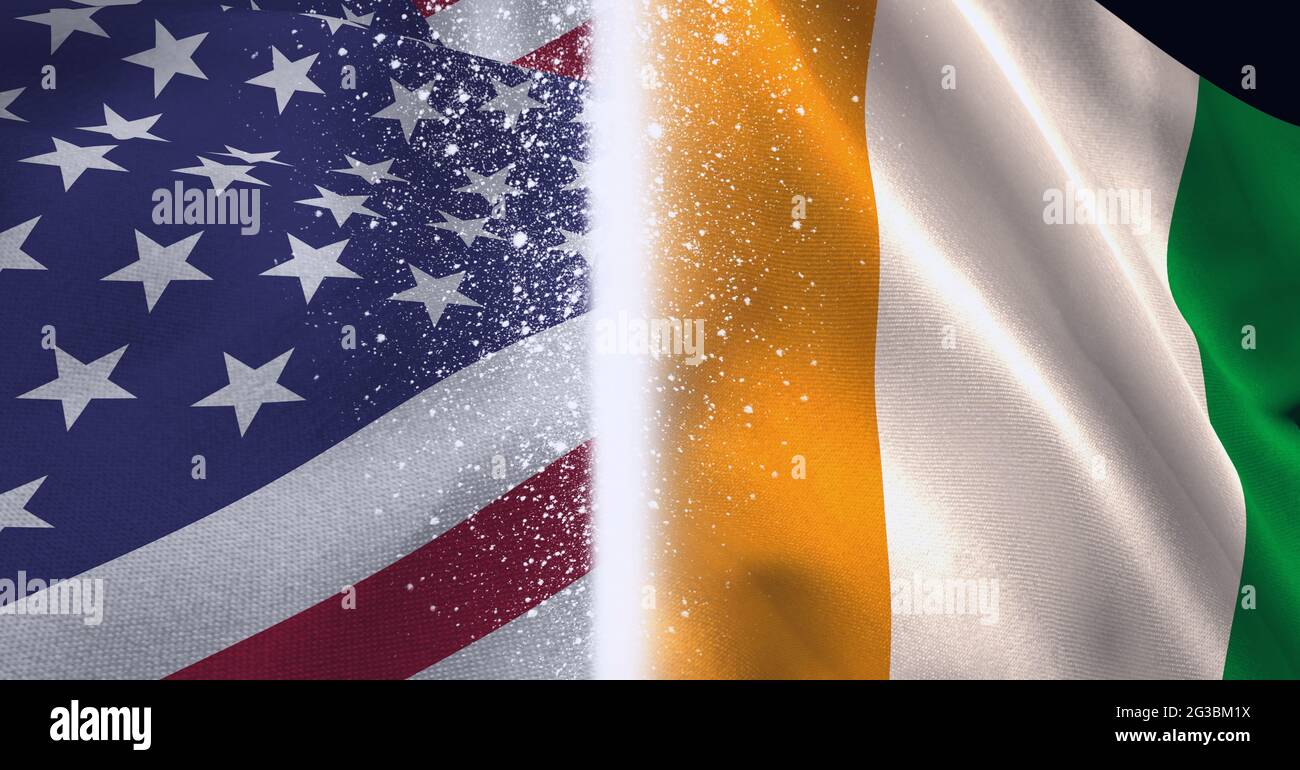 Irish american flag hi-res stock photography and images - Alamy