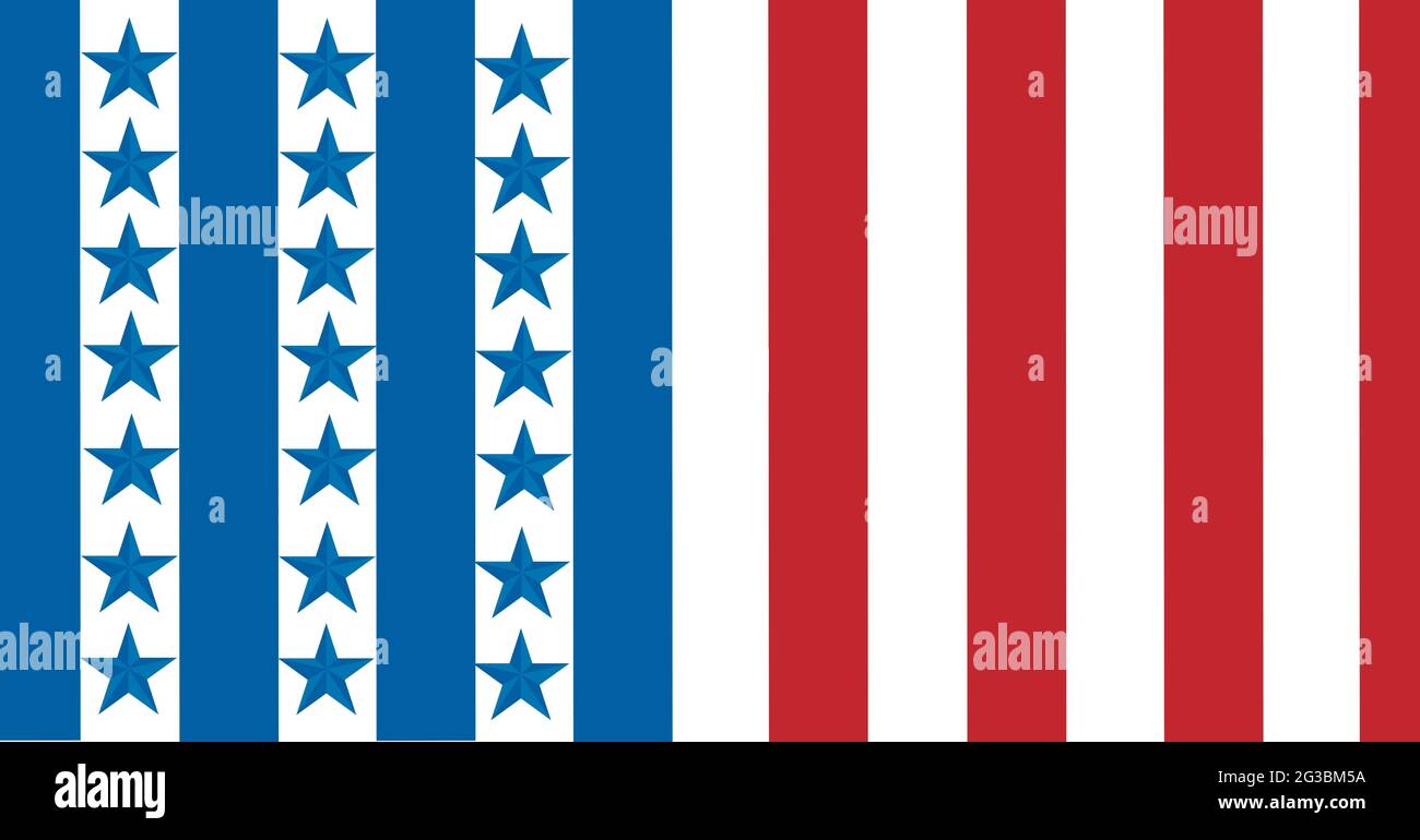 Composition of blue stars on white and blue stripes with red and white ...