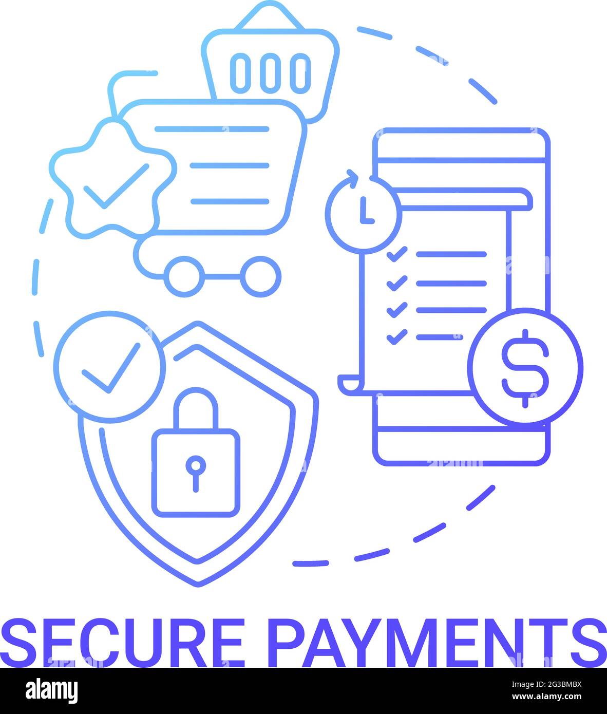 Internet payments security secure Cut Out Stock Images & Pictures - Alamy