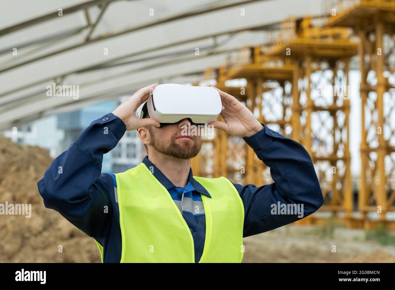 Uniform headset helmet hi-res stock photography and images - Alamy