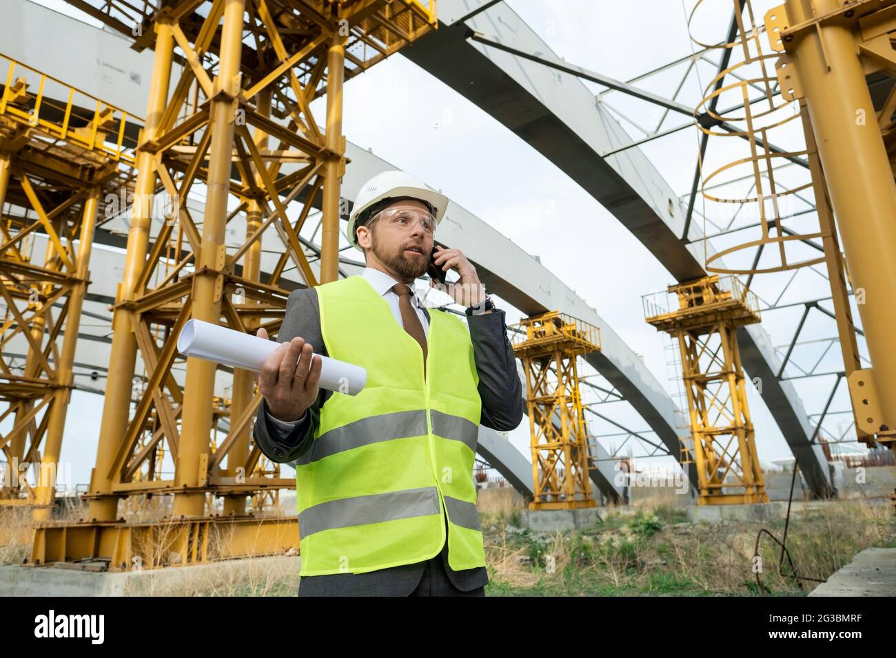 Standing communication smiling architecture expertise technology hi-res ...