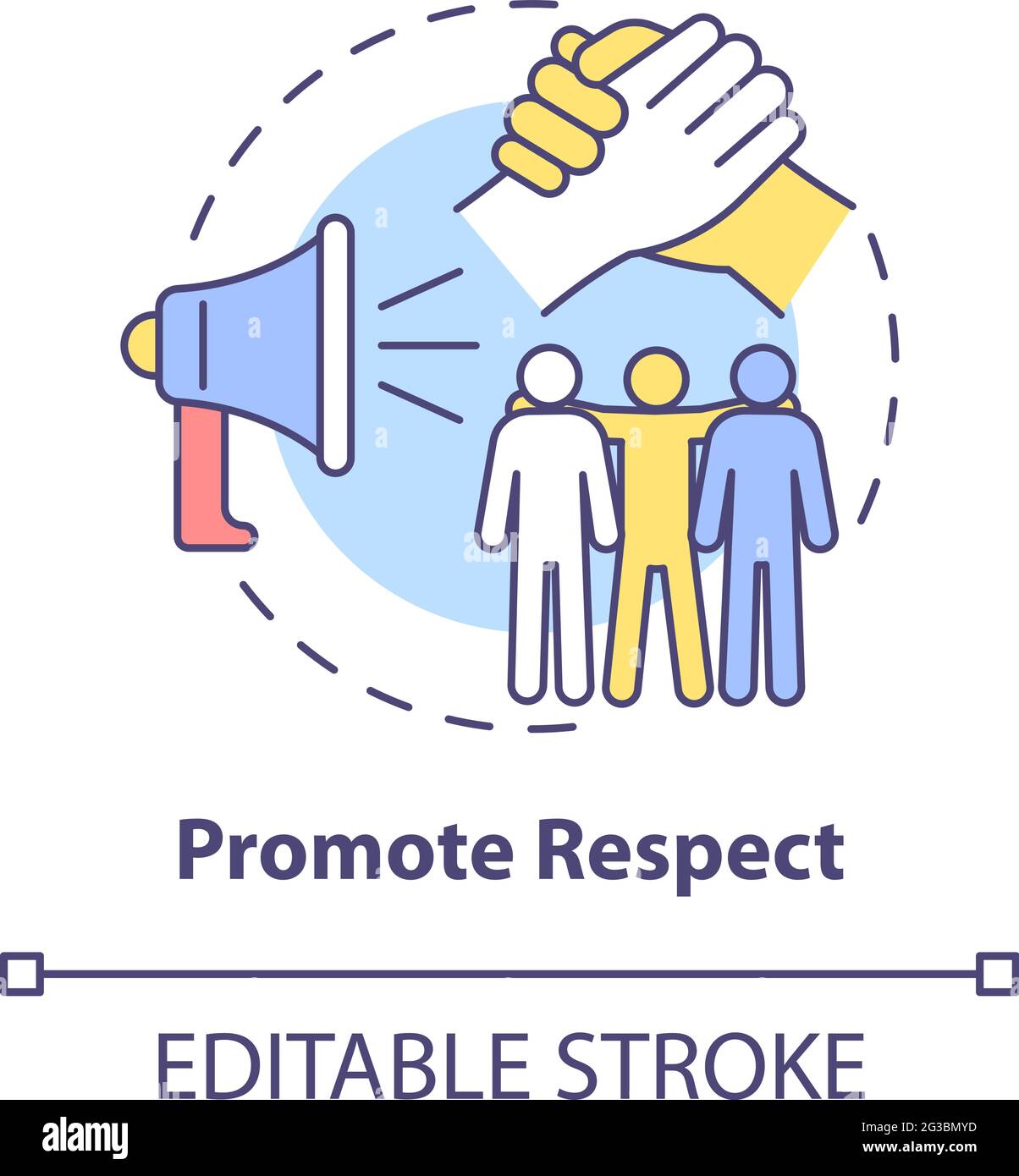 Promote respect concept icon Stock Vector Image & Art - Alamy