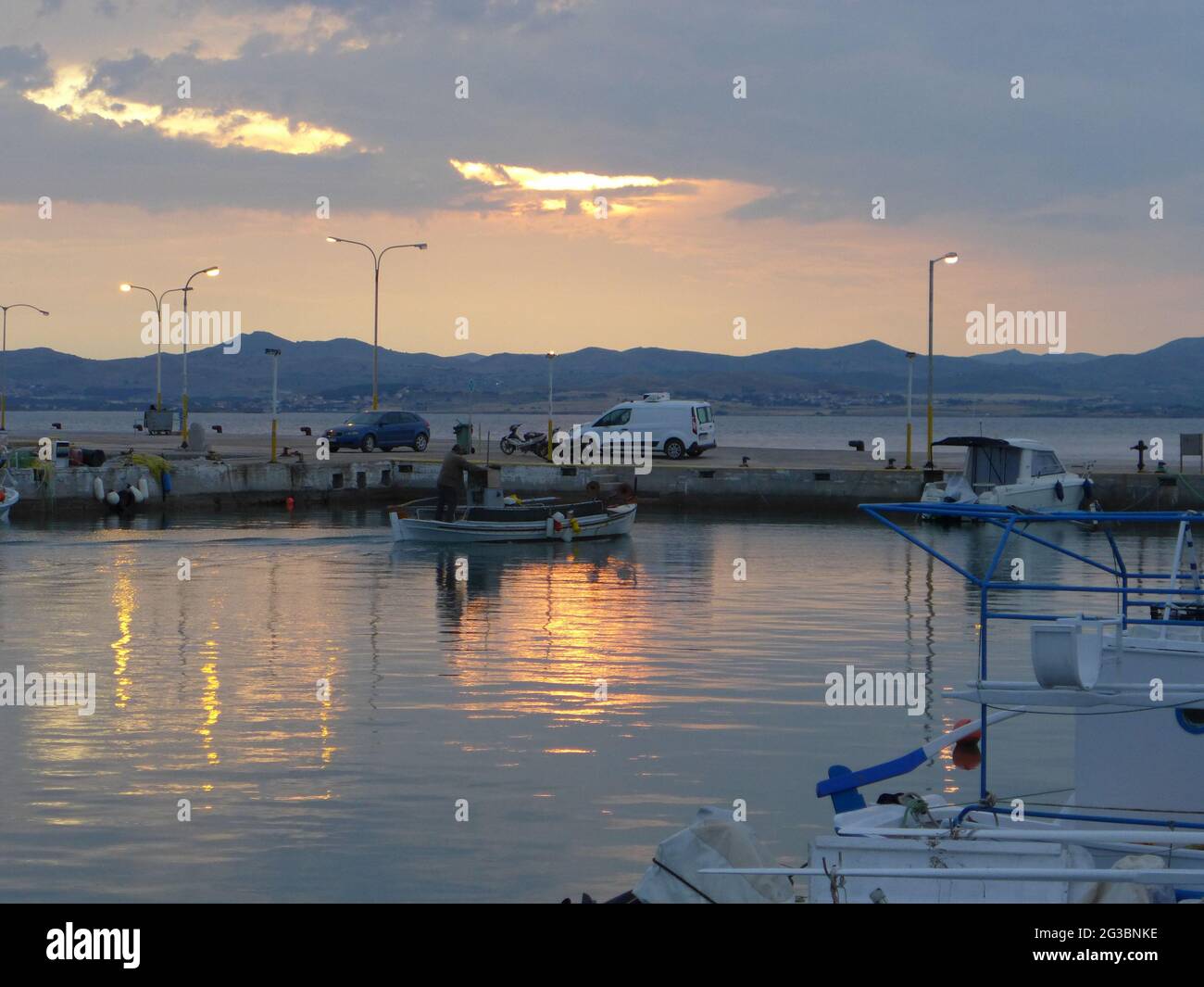 Greek island of Lemnos, gulf of Moudros Stock Photo - Alamy