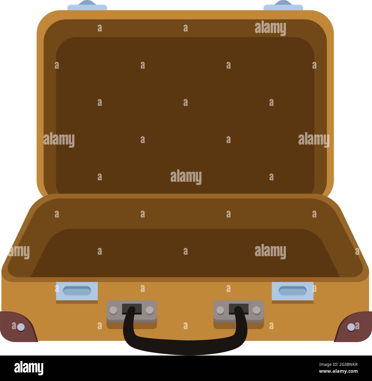 Empty suitcase Stock Vector Images - Alamy