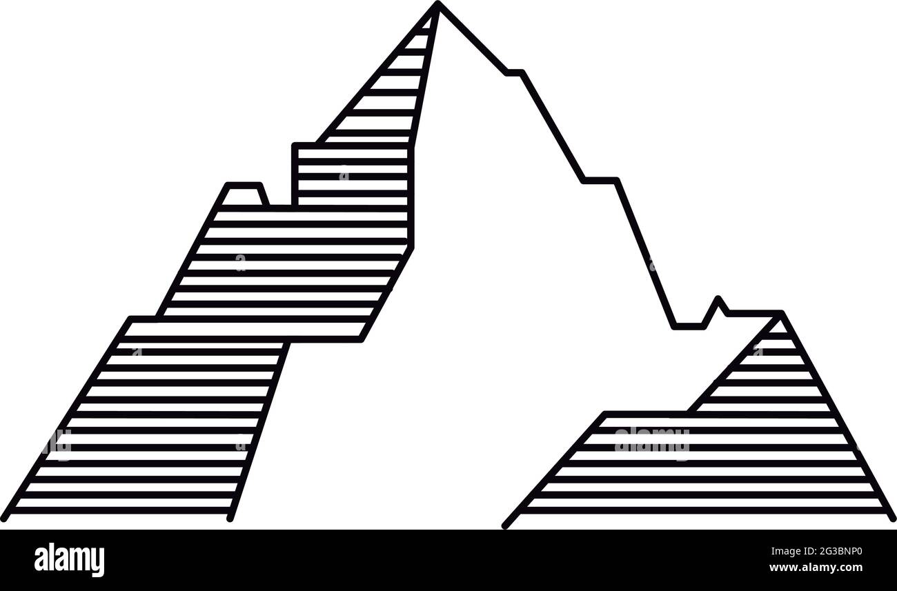mountains peaks symbol Stock Vector Image & Art - Alamy