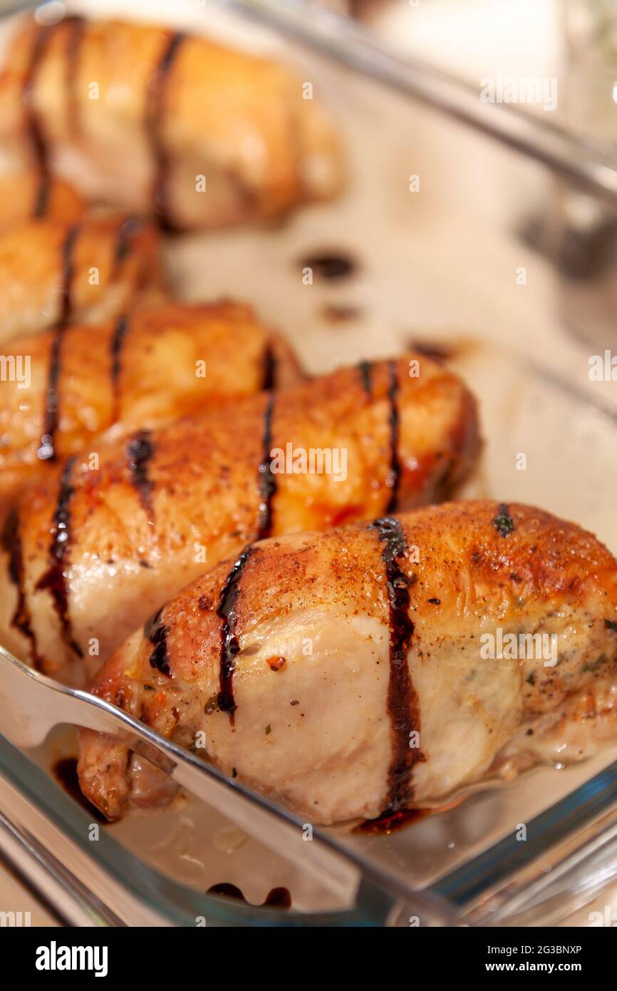 Row baked meat rolls hi-res stock photography and images - Alamy