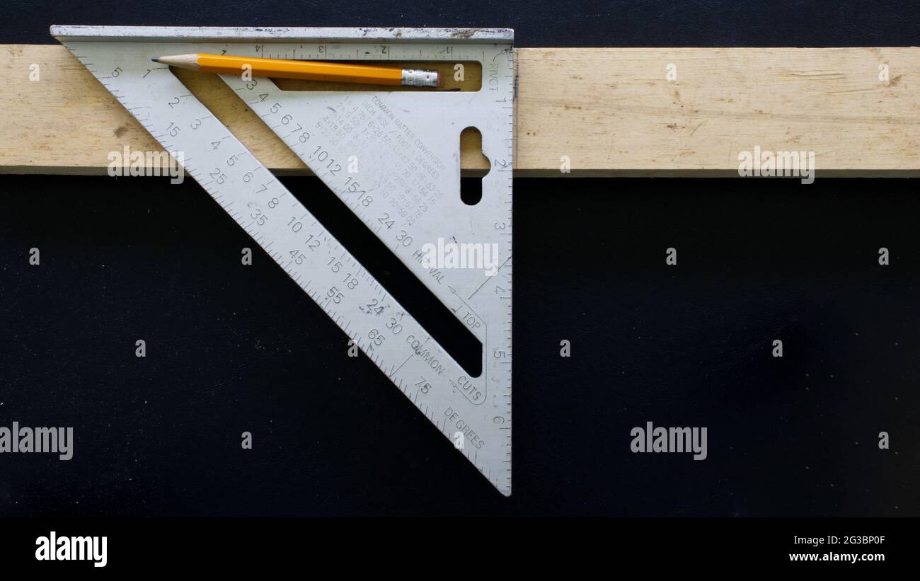 Triangle measuring tool hi-res stock photography and images - Alamy