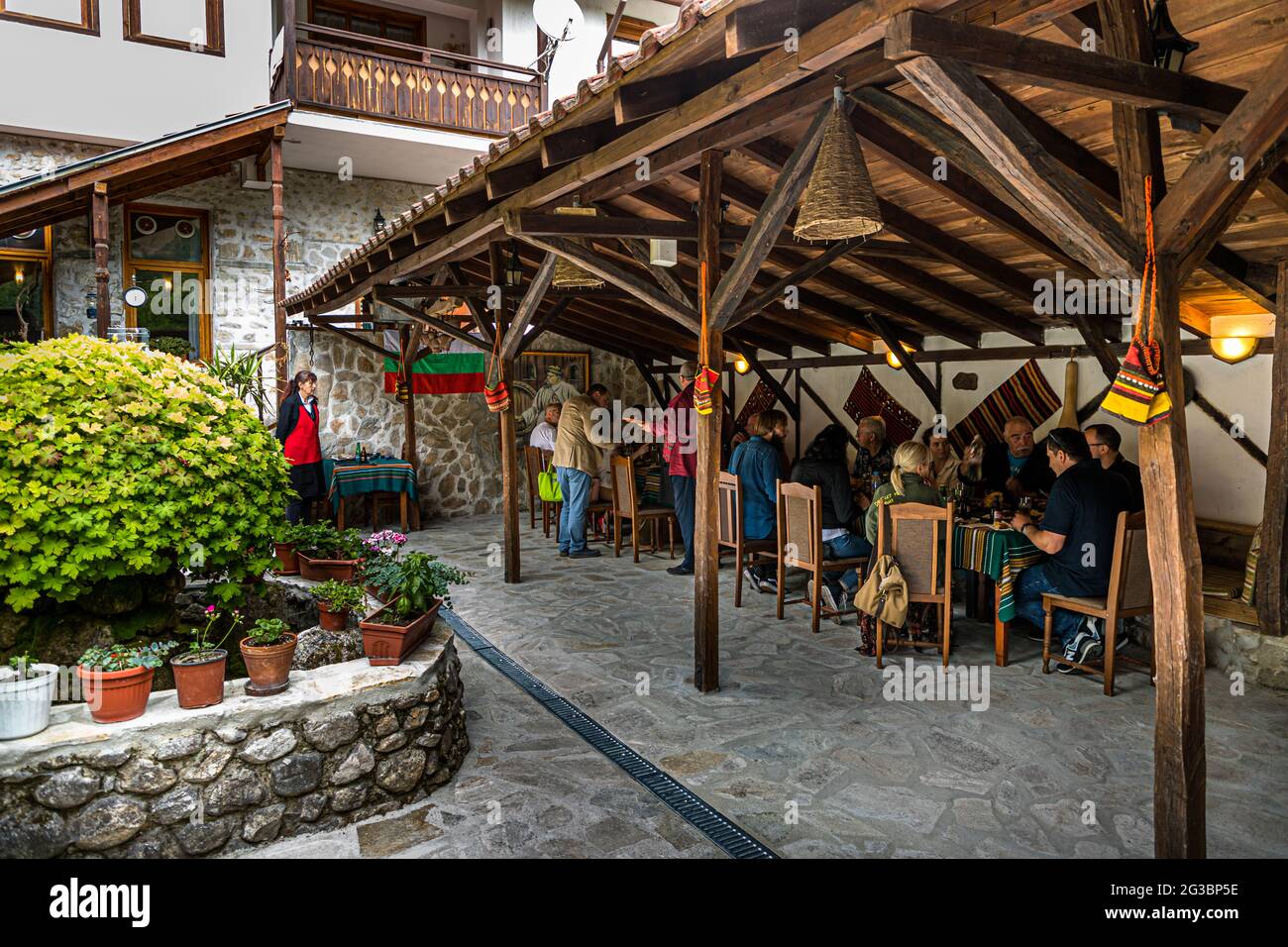 A rustic restaurant in Bulgaria is called Mehana. Rozhenski han in ...