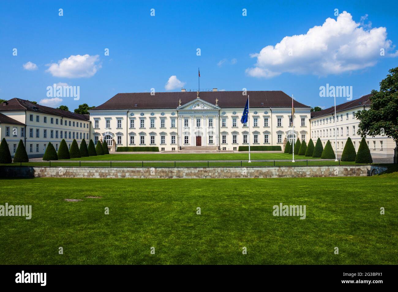 Bellevue Palace (Schloss Bellevue) in Berlin, official residence of the ...