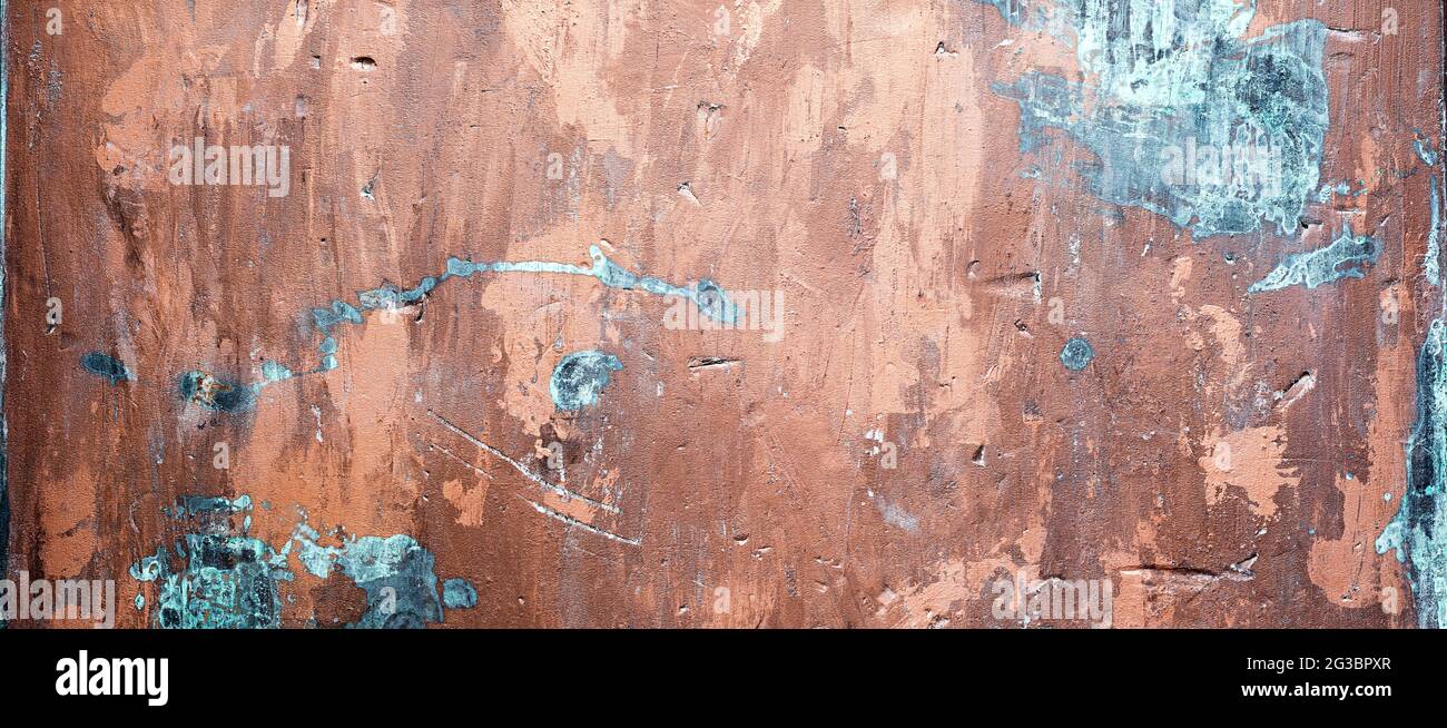 Copper-like artistic texture background with acid aged effect Stock ...