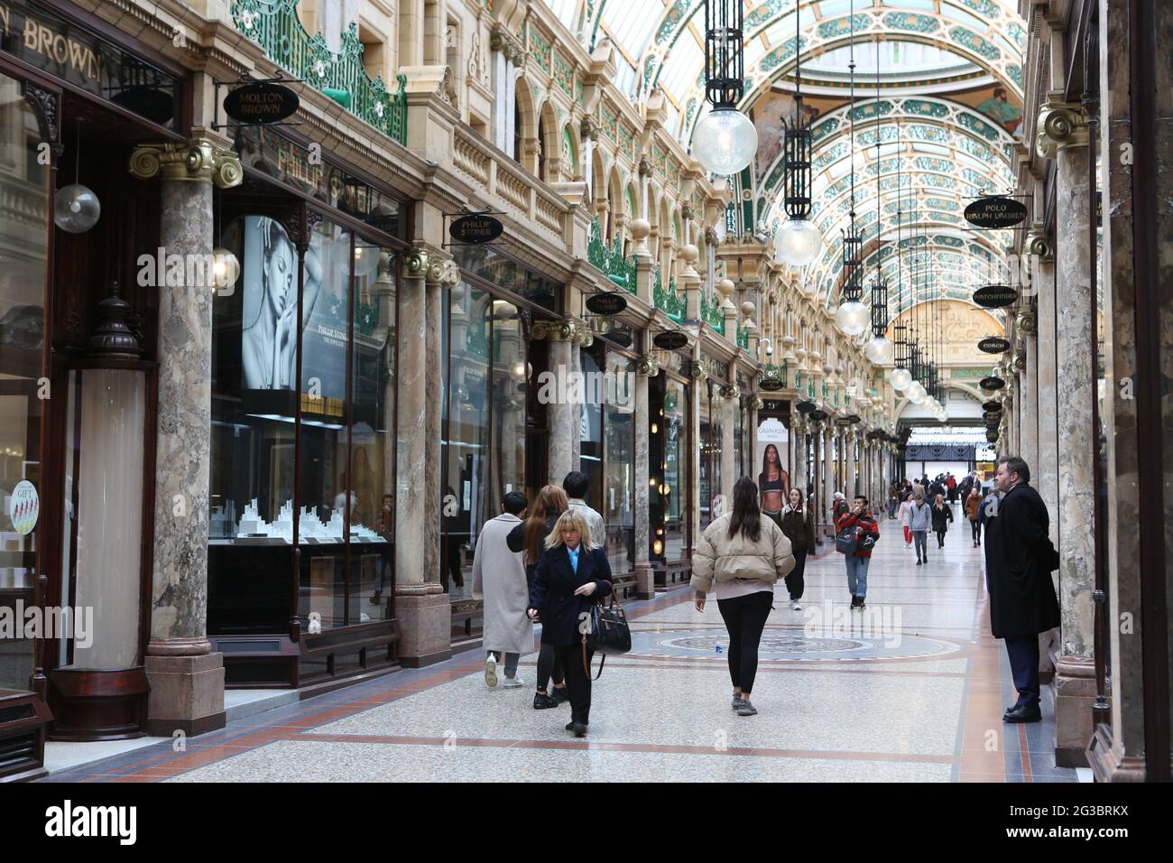 County Arcade in Leeds town centre Stock Photo - Alamy