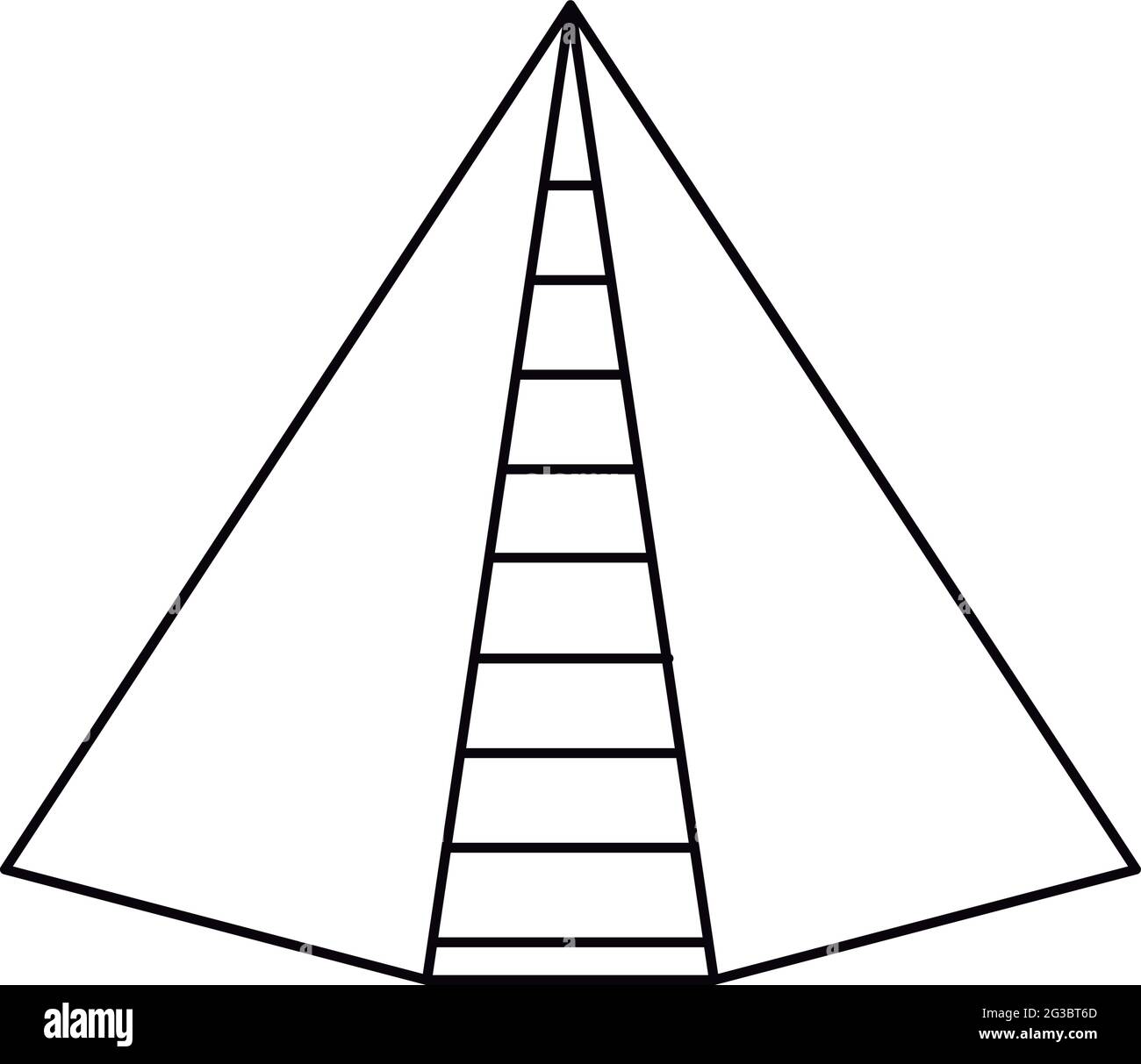pyramid line style Stock Vector Image & Art - Alamy