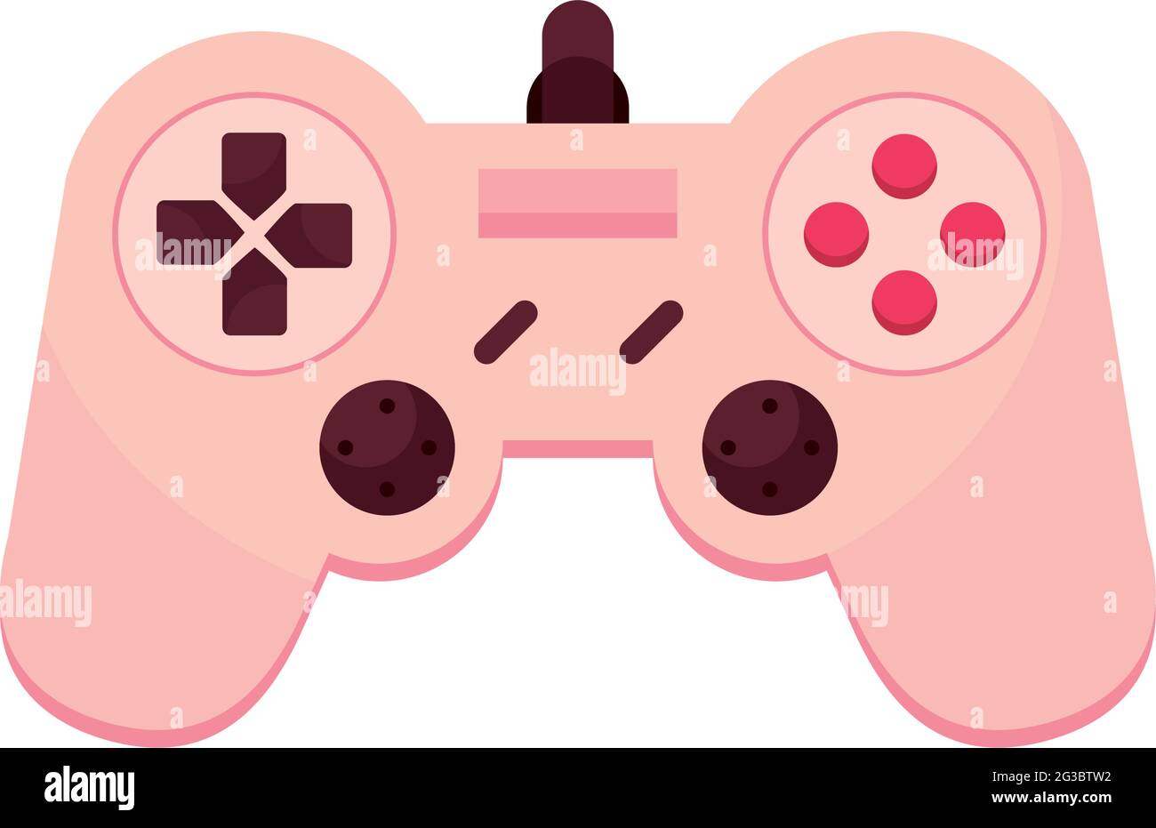 pink video game control Stock Vector Image & Art - Alamy