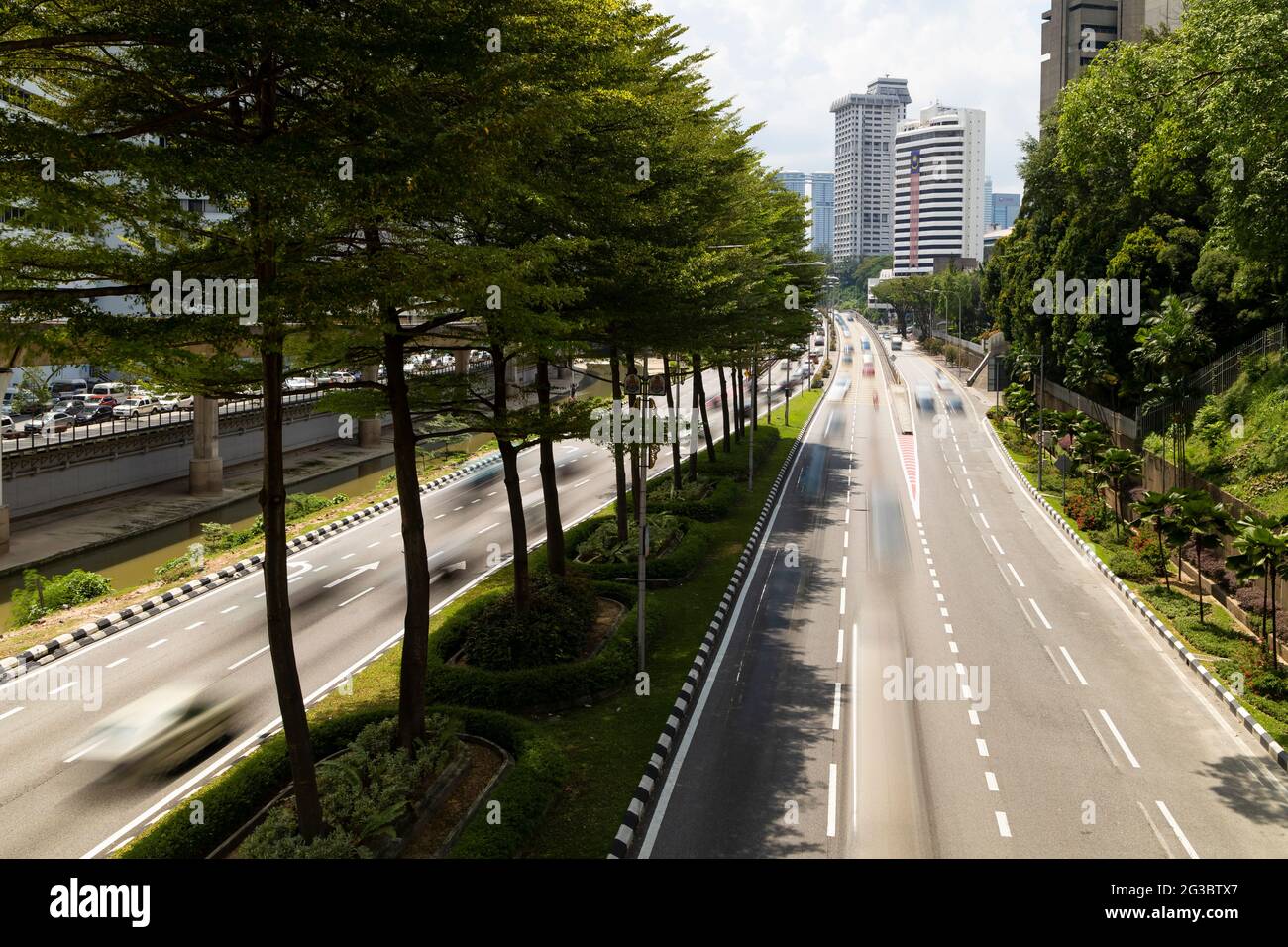 Kuala Lumpur, Malaysia - Nov 4, 2019: Long exposure photograph of ...
