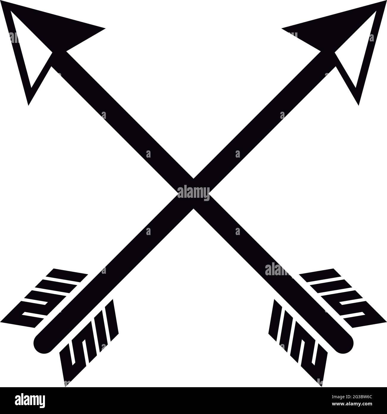 arrows crossed symbol Stock Vector Image & Art - Alamy