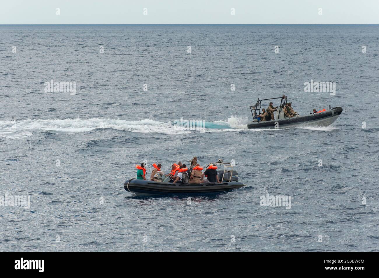 Patrol on board of the Belgian vessel Godetia, currently deployed in ...