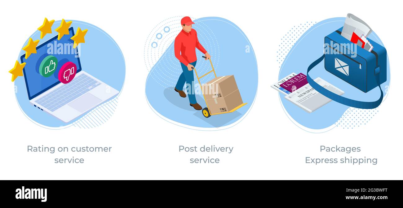 Woman signing delivery Stock Vector Images - Alamy