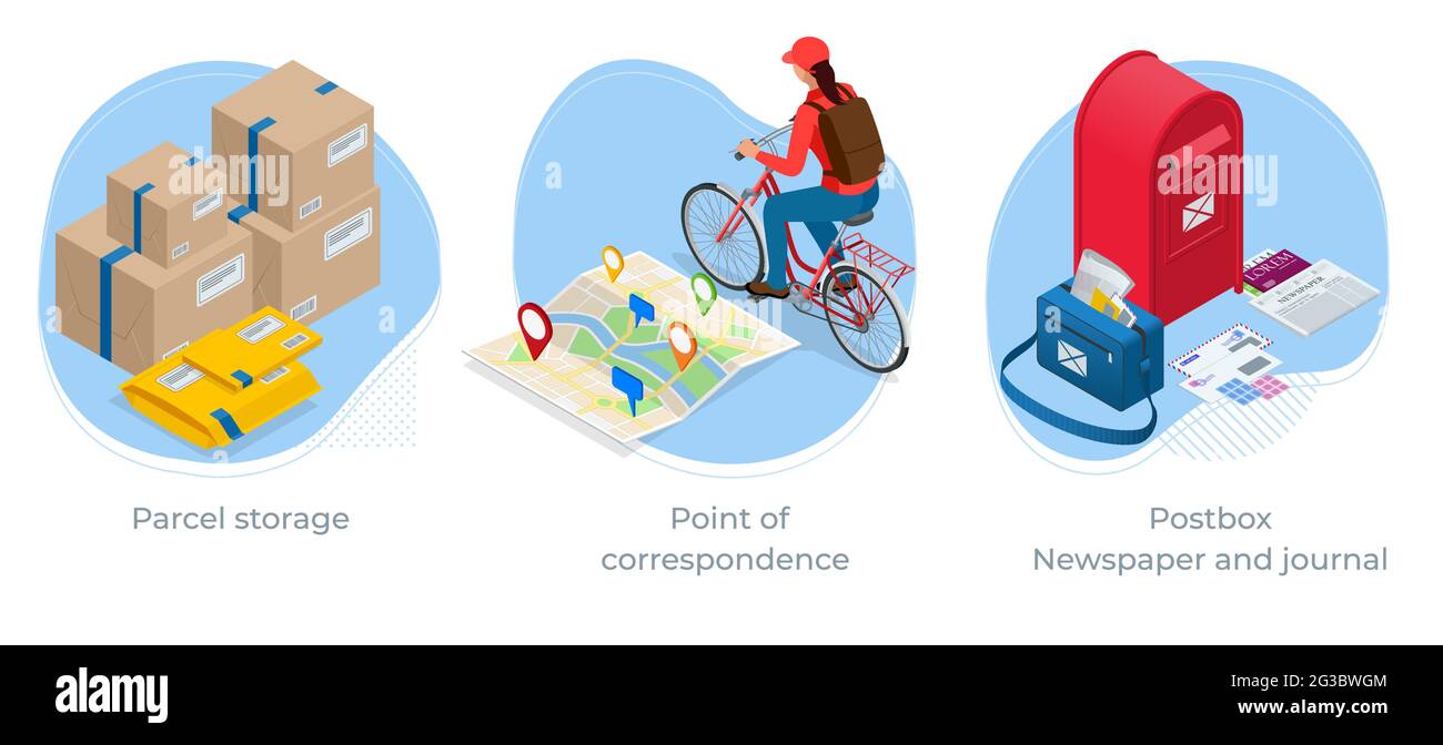 Parcel counter Stock Vector Images - Alamy