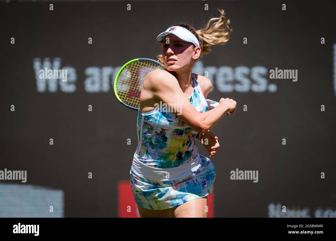 Ekaterina Alexandrova of Russia in action against Anna Kalinskaya of ...