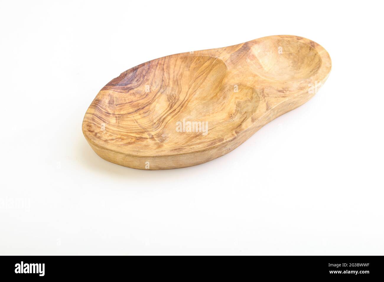 Olive tree board for kitchen isolated Stock Photo - Alamy