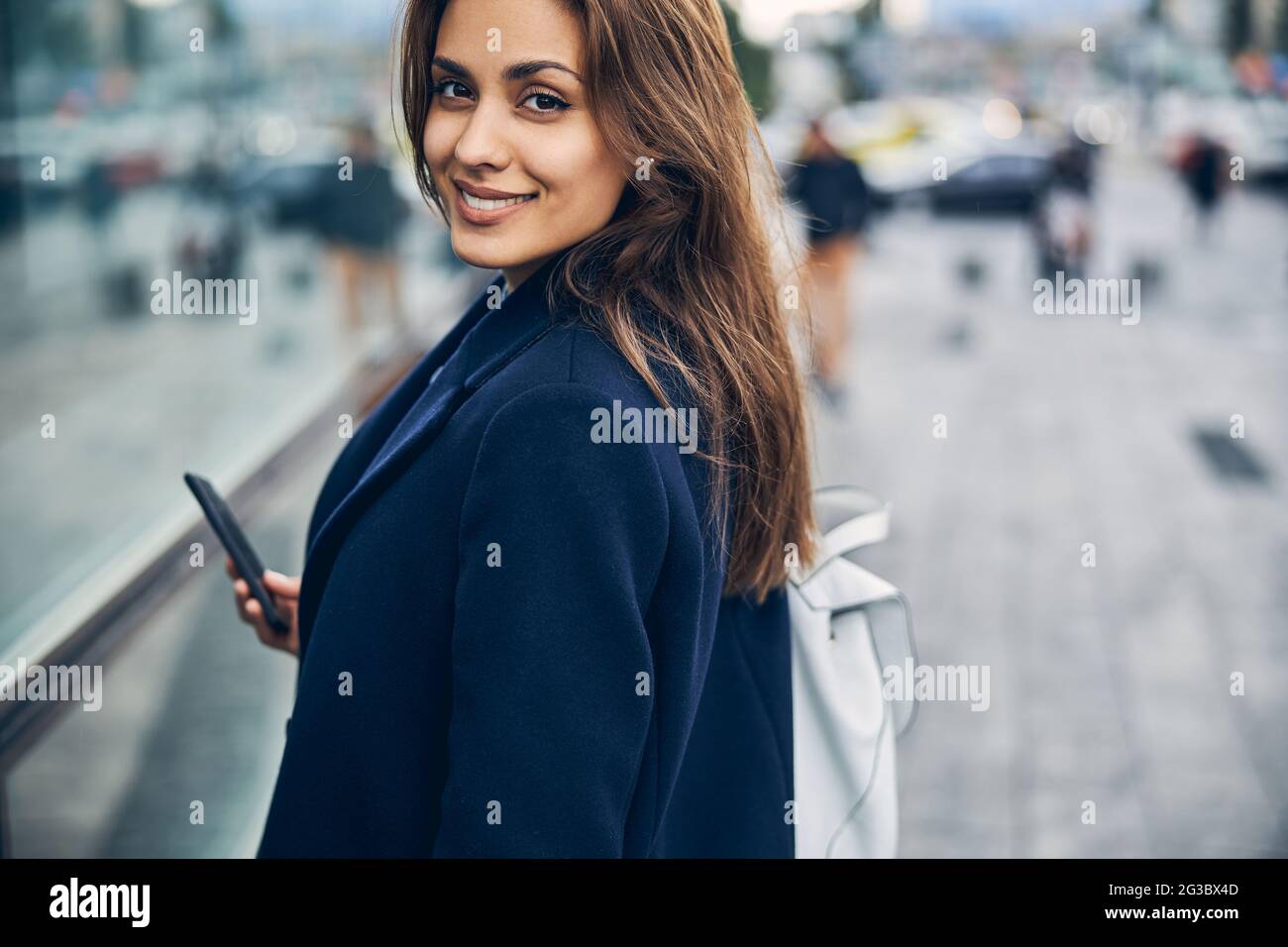Close up beautiful woman turning hi-res stock photography and images ...