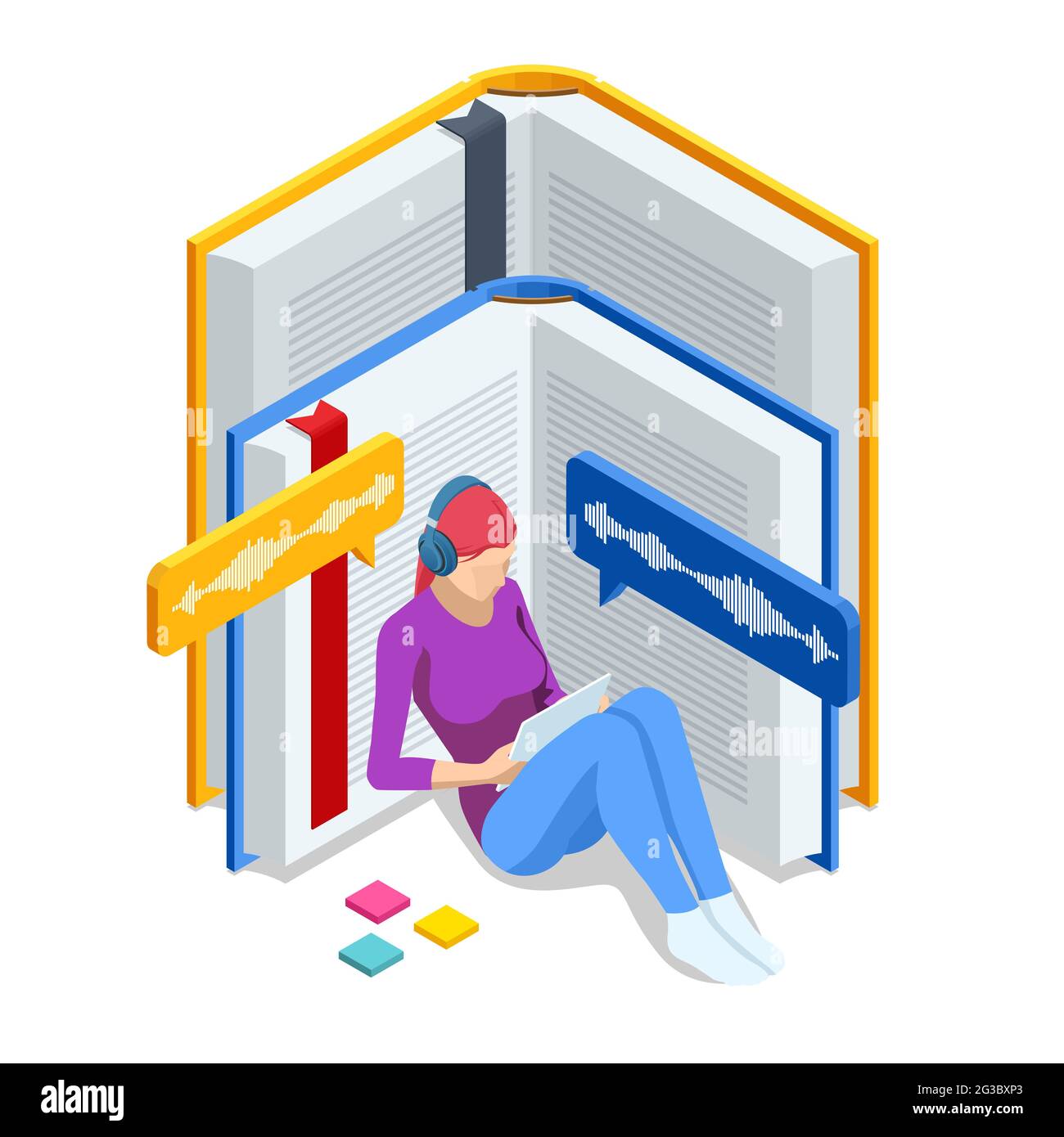 Man woman in sound Stock Vector Images - Alamy