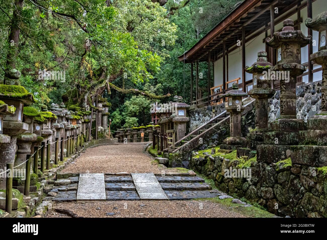 Wakamiya shrine, Nara, Japan Stock Photo - Alamy