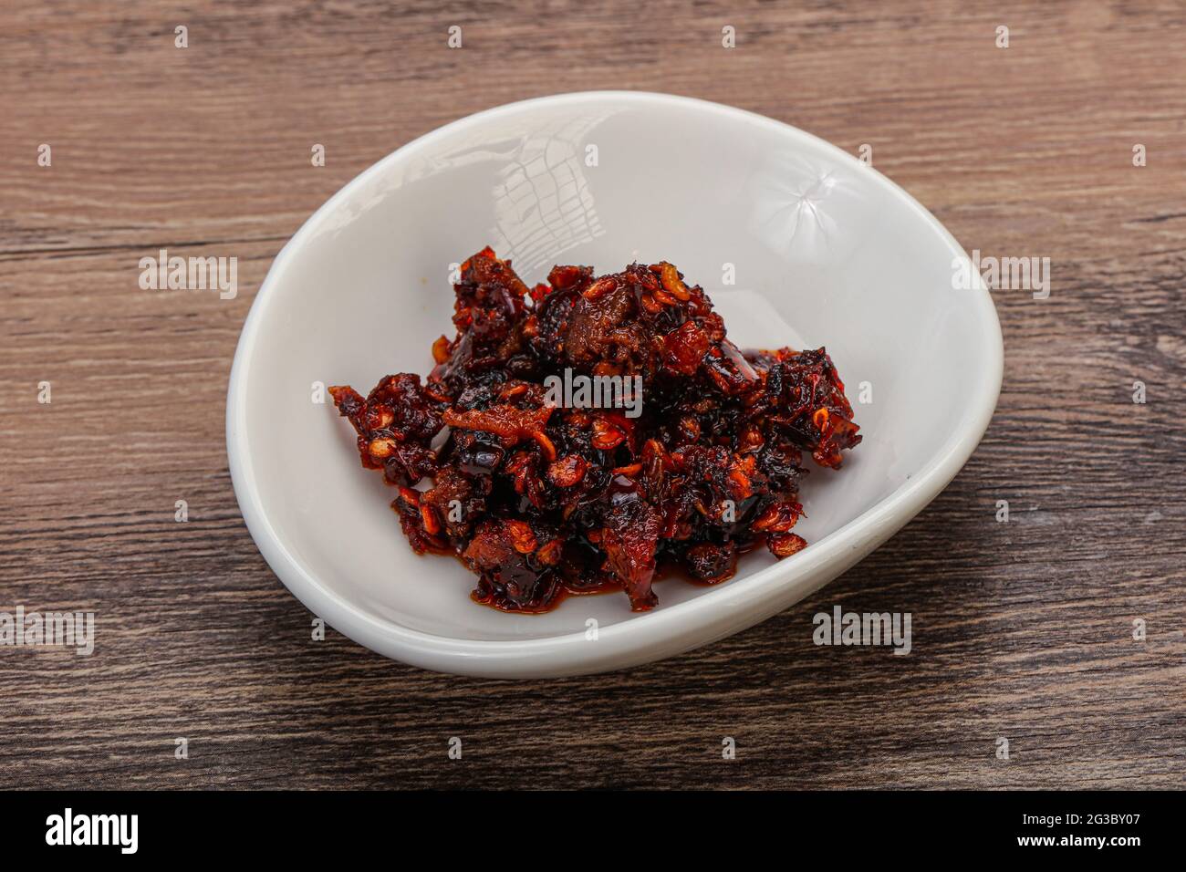 Vietnamese Fried chili pepper sauce with oil Stock Photo - Alamy