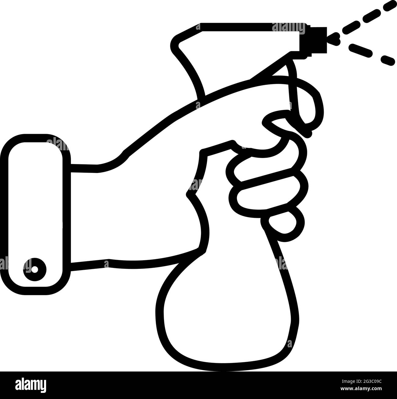 Hand disinfection alcohol spray concept Stock Vector Images - Alamy