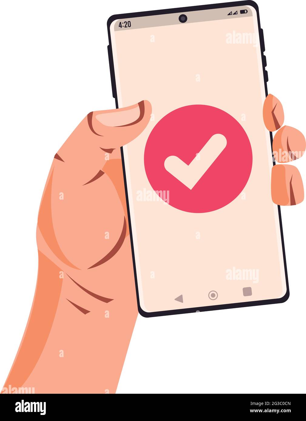 user lifting smartphone Stock Vector Image & Art - Alamy