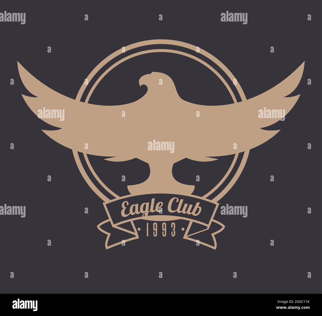 golden eagle club frame Stock Vector Image & Art - Alamy