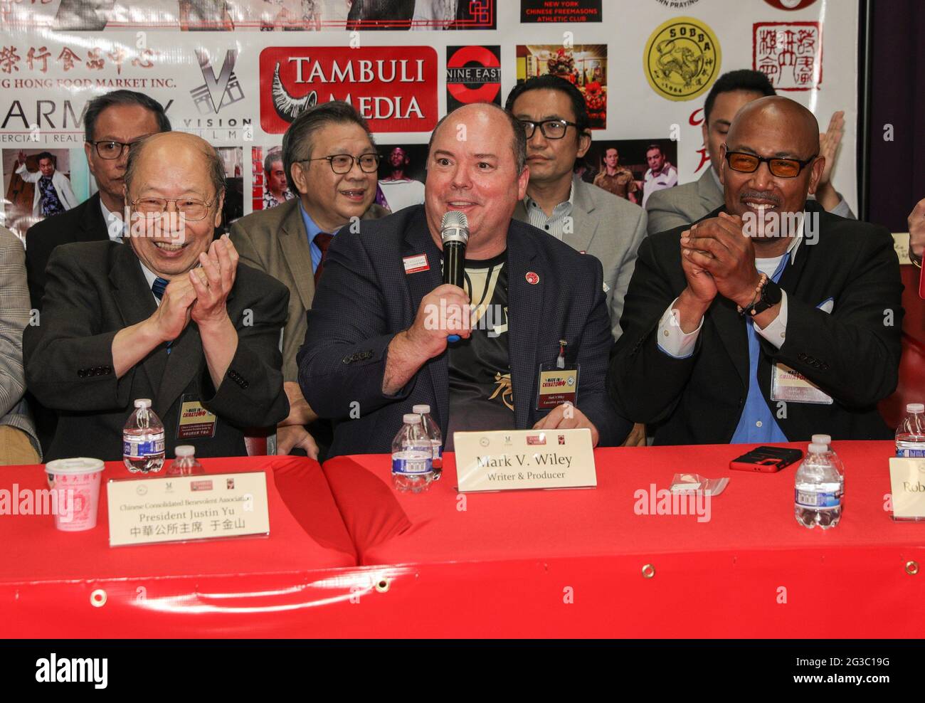 New York, NY, USA. 12th June, 2021. Justin Yu, Mark V. Wiley, Robert ...