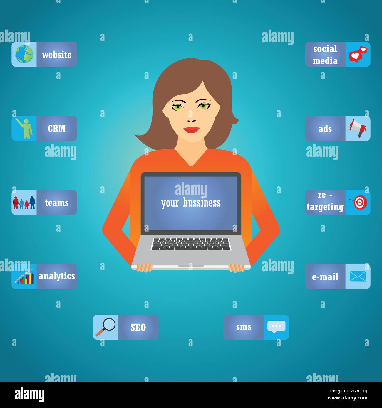 Targeting technology Stock Vector Images - Alamy