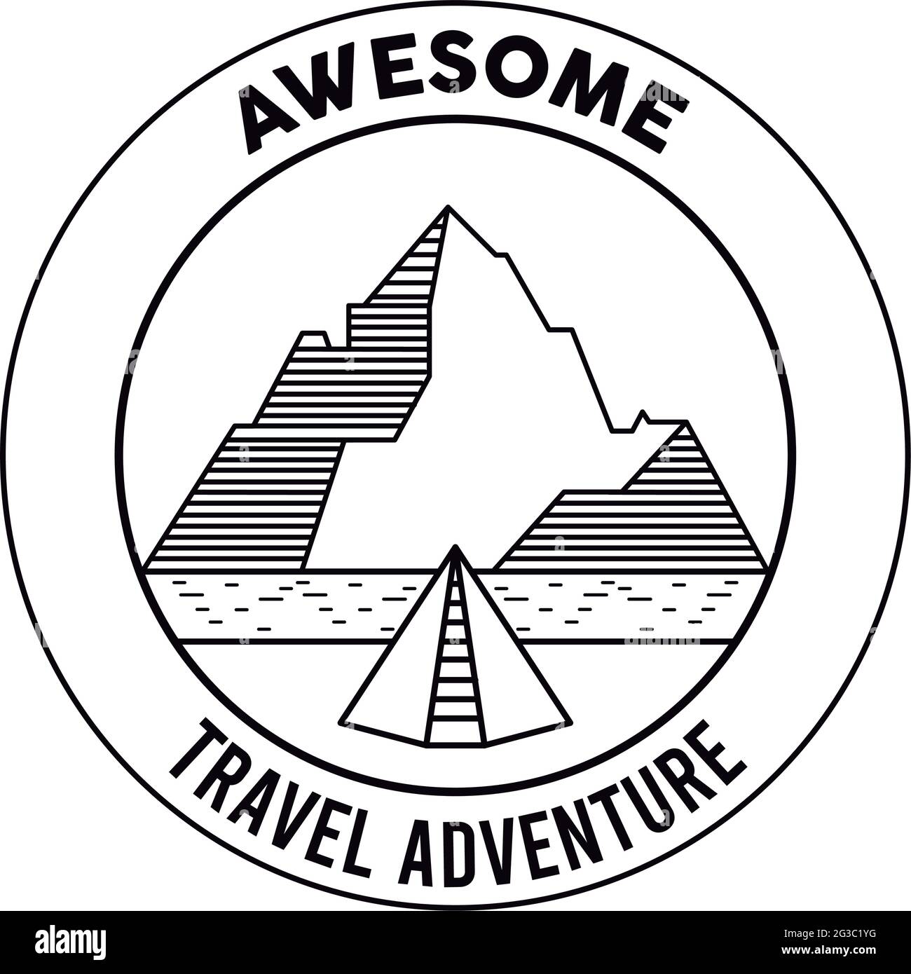 travel emblem stamp Stock Vector Image & Art - Alamy