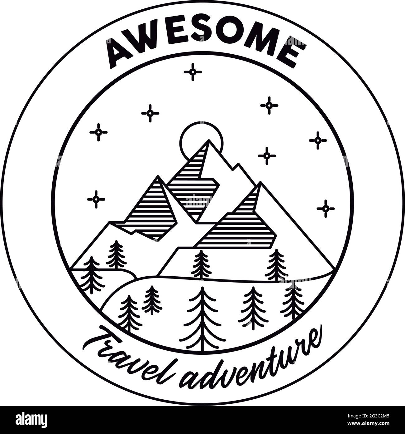 travel emblem seal Stock Vector Image & Art - Alamy