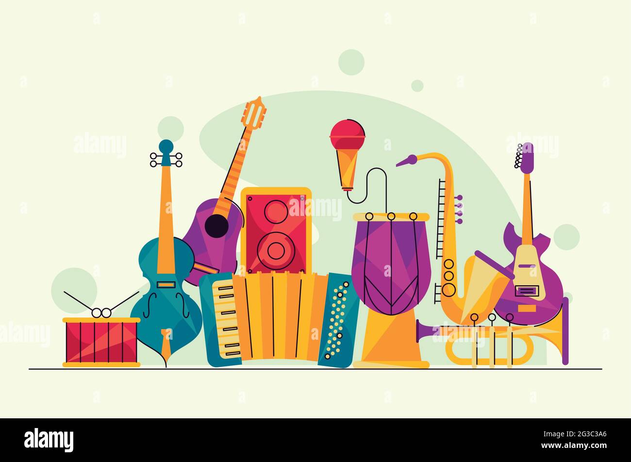 musical instruments group Stock Vector Image & Art - Alamy