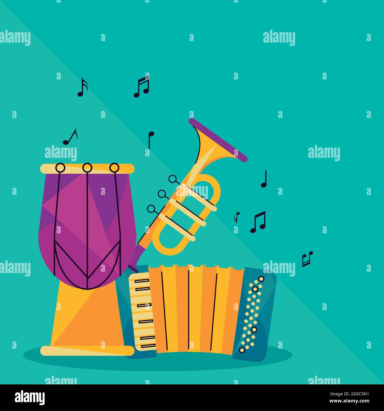 trumpe and instruments Stock Vector Image & Art - Alamy