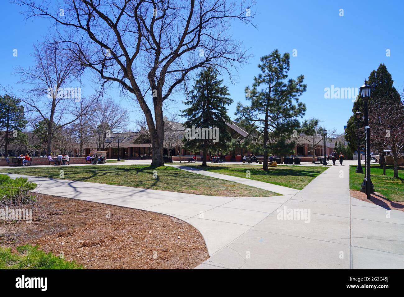 COLORADO SPRINGS, CO- 9 APR 2021- View of the campus of Colorado ...
