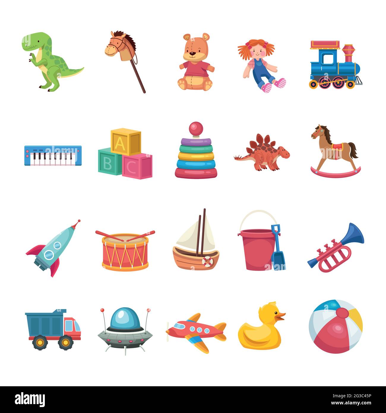 twenty kids toys Stock Vector Image & Art - Alamy