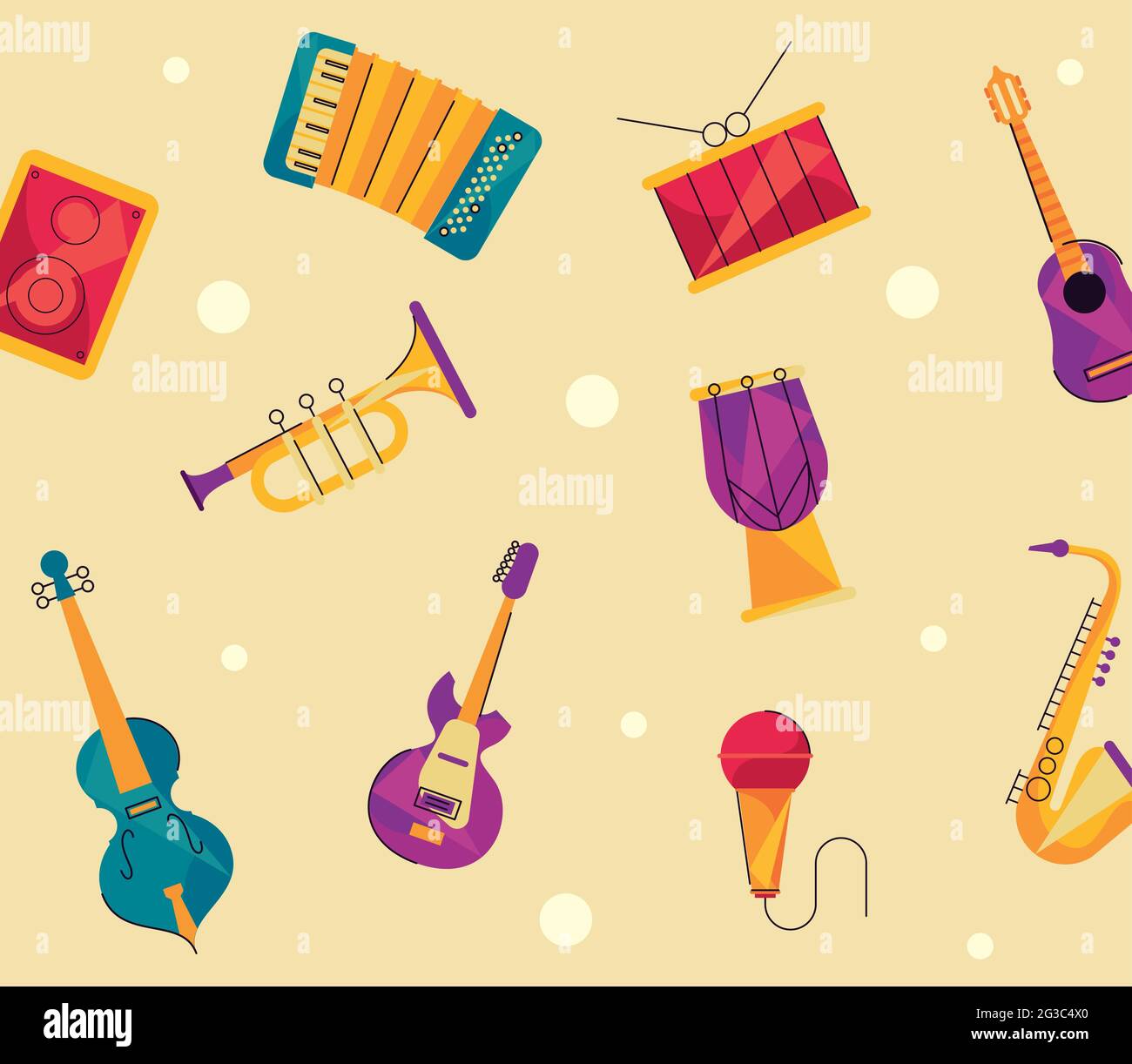 Guitar accordion pattern background hi-res stock photography and images ...